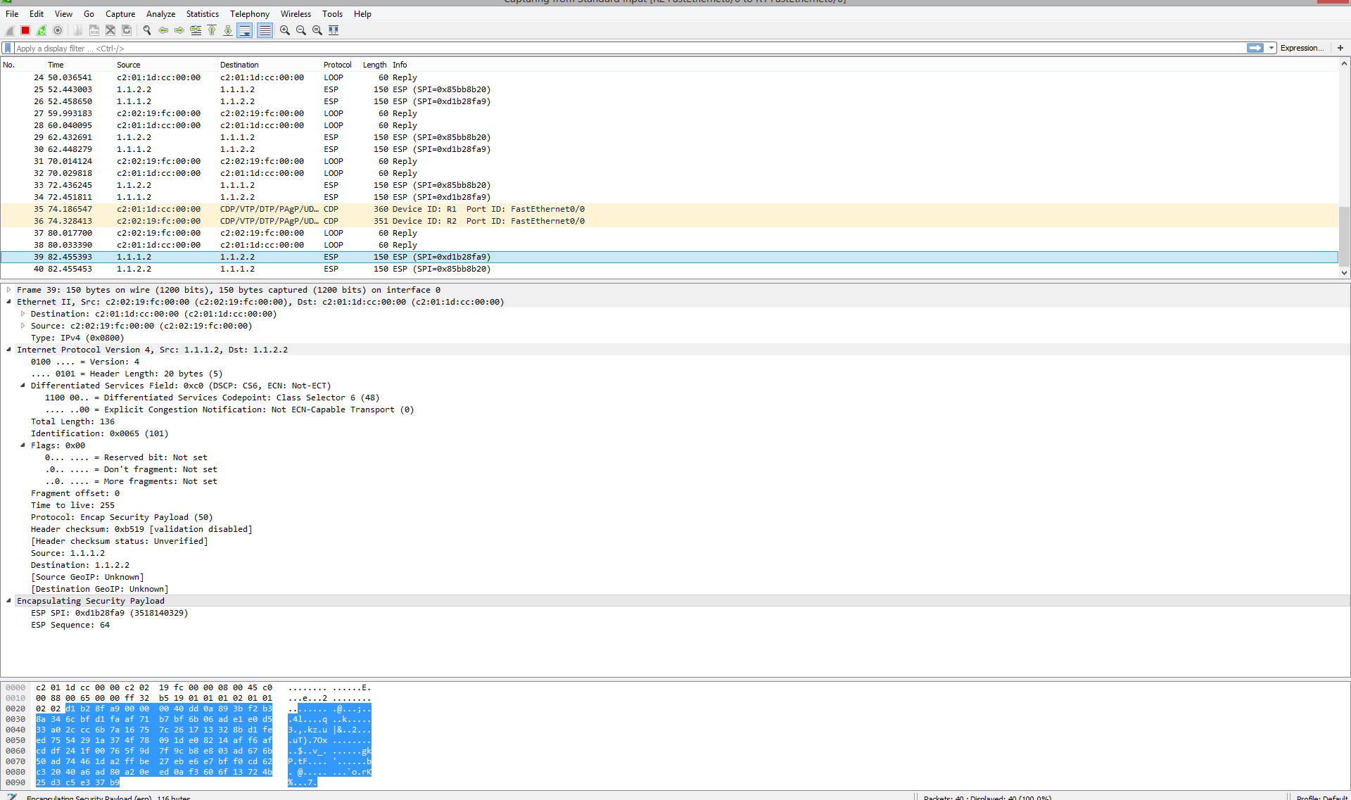 LAB I ( OSPF over GRE with and without IPsec ) – QuistED.net